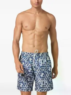 Philipp Plein Monogram Boxer Swim Shorts