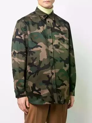 Valentino Garavani Camouflage Shirt Jacket