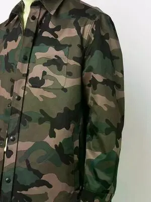 Valentino Garavani Camouflage Shirt Jacket
