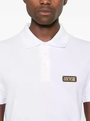 Versace Logo-plaque Polo Shirt