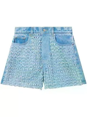 Stella McCartney Textured Denim Shorts