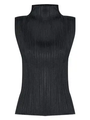 Issey Miyake Pleated Sleeveless Top