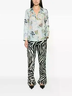 LANVIN Graphic-print Silk Shirt