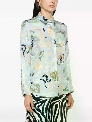 LANVIN Graphic-print Silk Shirt