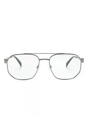 Alexander McQueen 0495o Pilot-frame Glasses - Grey