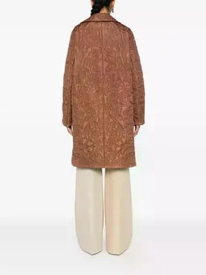 Ermanno Scervino Floral-pattern Quilted Coat