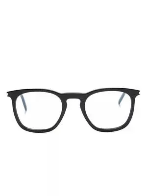 Saint Laurent Matte-effect Square-frame Glasses - Black