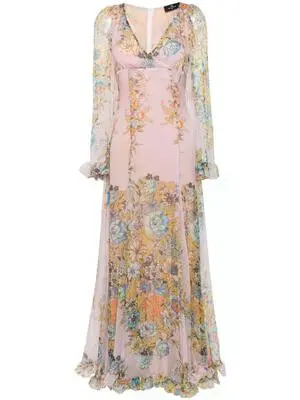 Etro Flora-print Maxi Dress