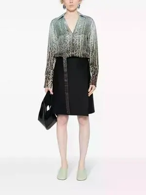 Fendi Animal-print Silk Shirt