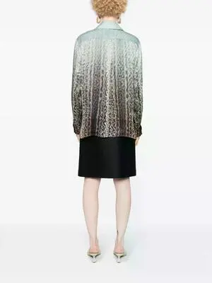 Fendi Animal-print Silk Shirt