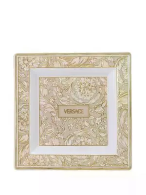 Versace Barocco-print Square Tray - Neutrals