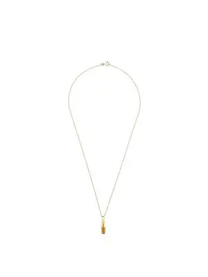 TRUE ROCKS Glitter Pill Pendant Necklace - Gold