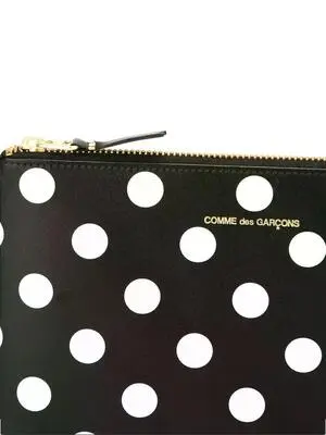 Comme Des Garçons Polka-dot Leather Pouch