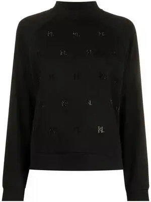 Karl Lagerfeld Monogram Rhinestone Sweatshirt
