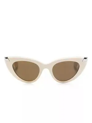 Alexander McQueen Punk Rivet Cat-eye Sunglasses - Neutrals