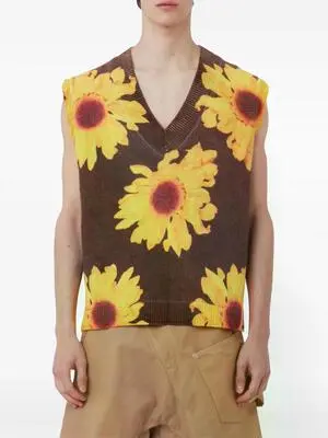 JW Anderson Knitted Printed Vest