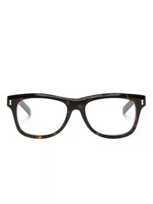 Gucci Tortoiseshell Square-frame Glasses - Brown