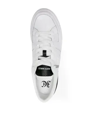 Just Cavalli Logo-patch Leather Sneakers