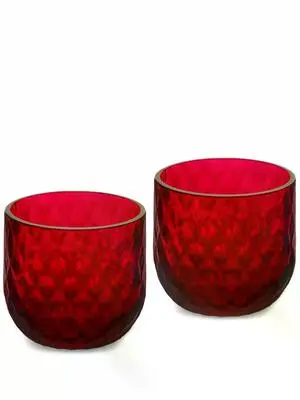 Dolce & Gabbana Hand-blown Murano Shot Glasses - Red
