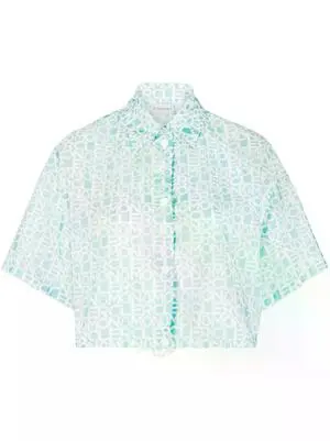 Moncler Logo-print Cropped Shirt