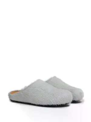 Marni Hair Calfskin Fussbett Sabots - Grey