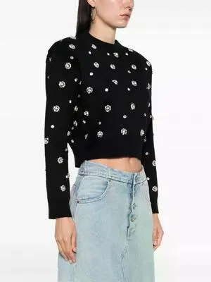 ROTATE BY BIRGER CHRISTENSEN Sequin And Crystal Embellished Jumper