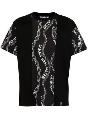 Versace Chain Couture Cotton T-shirt