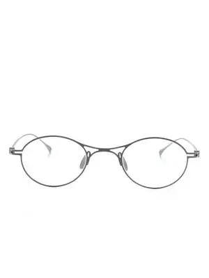 Giorgio Armani Oval-frame Glasses - Silver