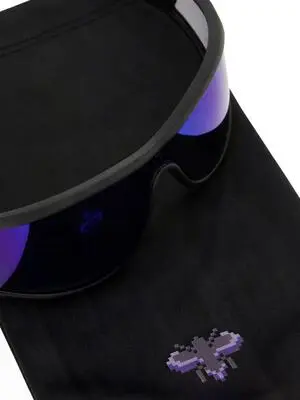FACE.HIDE Wraparound Sunglasses With Mirrored Lenses
