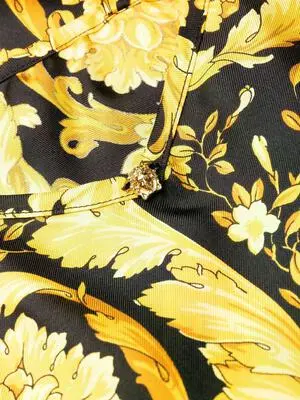 Versace Barocco-print Silk Slip Dress