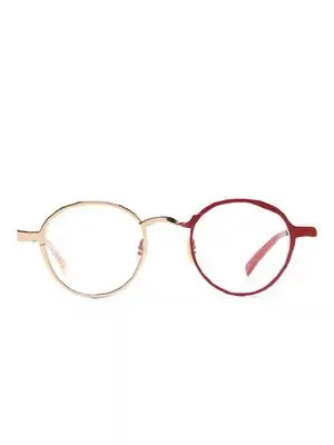 MASAHIROMARUYAMA Mm-0092 Round Frame Glasses - Red