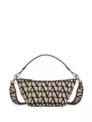 Valentino Garavani Toile Iconographe Shoulder Bag - Neutrals