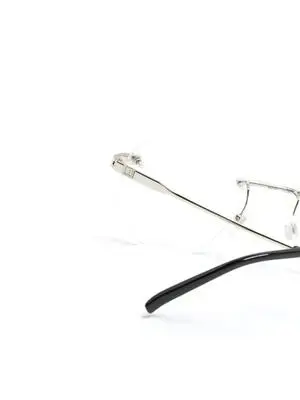Dunhill Geometric-frame Glasses - Black