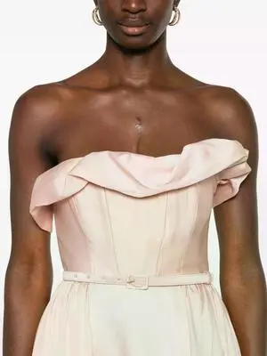 Roland Mouret Ruffle Midi Dress - Pink