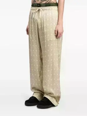 Palm Angels Monogram Jacquard Wide-leg Trousers