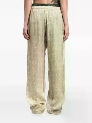 Palm Angels Monogram Jacquard Wide-leg Trousers