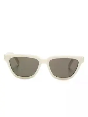Saint Laurent Sl 462 Sulpice Butterfly-frame Sunglasses - Neutrals