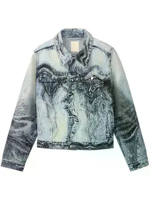 Camper Swirl-print Denim Jacket - Blue