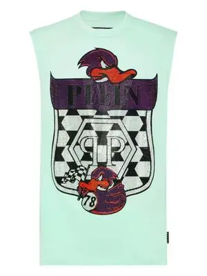 Philipp Plein Logo-print Tank Top - Green