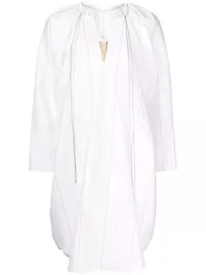 LITKOVSKA Striped Stretch-cotton Dress