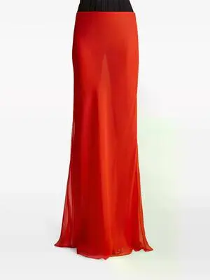 Khaite The Mauva Silk Maxi Skirt