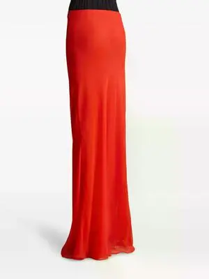 Khaite The Mauva Silk Maxi Skirt