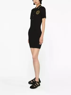 Versace V-emblem Polo Minidress