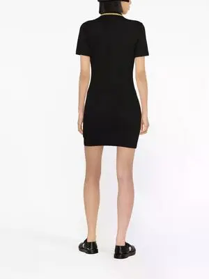 Versace V-emblem Polo Minidress