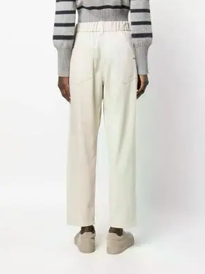 Brunello Cucinelli Elasticated Straight-leg Trousers