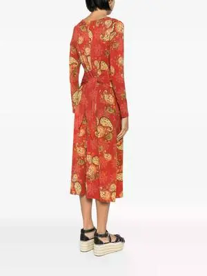 Johnny Was Paisley-print Midi Dress