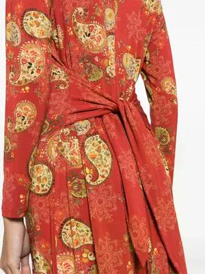 Johnny Was Paisley-print Midi Dress