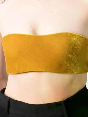 Roberto Cavalli Strapless Cropped Top - Neutrals