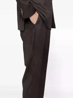 Caruso Double-breasted Suit - Brown