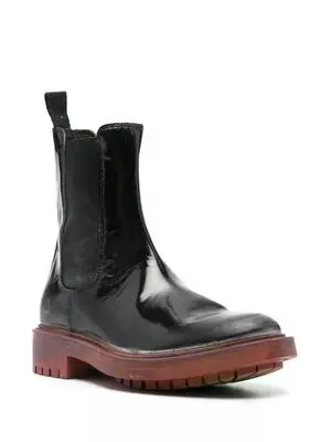 Moma Distressed Leather Ankle Boots